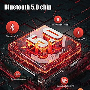 ESSONIO Neckband Bluetooth Headphones Bluetooth Headphones Wireless air Neckband Bluetooth Headphones with HD Microphone and Noise Reduction Headphones for Sport