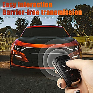 Car Key Fob Keyless Entry Remote Flip Replacement Fit for Chevy Buick GMC Cruze Equinox Camaro Malibu Sonic Impala Lacrosse Regal Verano Encore Allure Terrain 2010-2021 (OHT01060512)