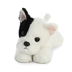Aurora® Adorable Mini Flopsie™ French Bulldog Pup Stuffed Animal - Playful Ease - Timeless Companions - White 8 Inches
