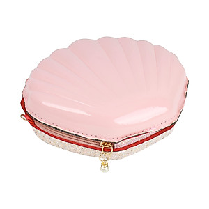 Felice Ann Women Mini Glitter Sequins Seashell Cross-body Bag Chain Strap Shoulder Bag Evening Clutch Handbag