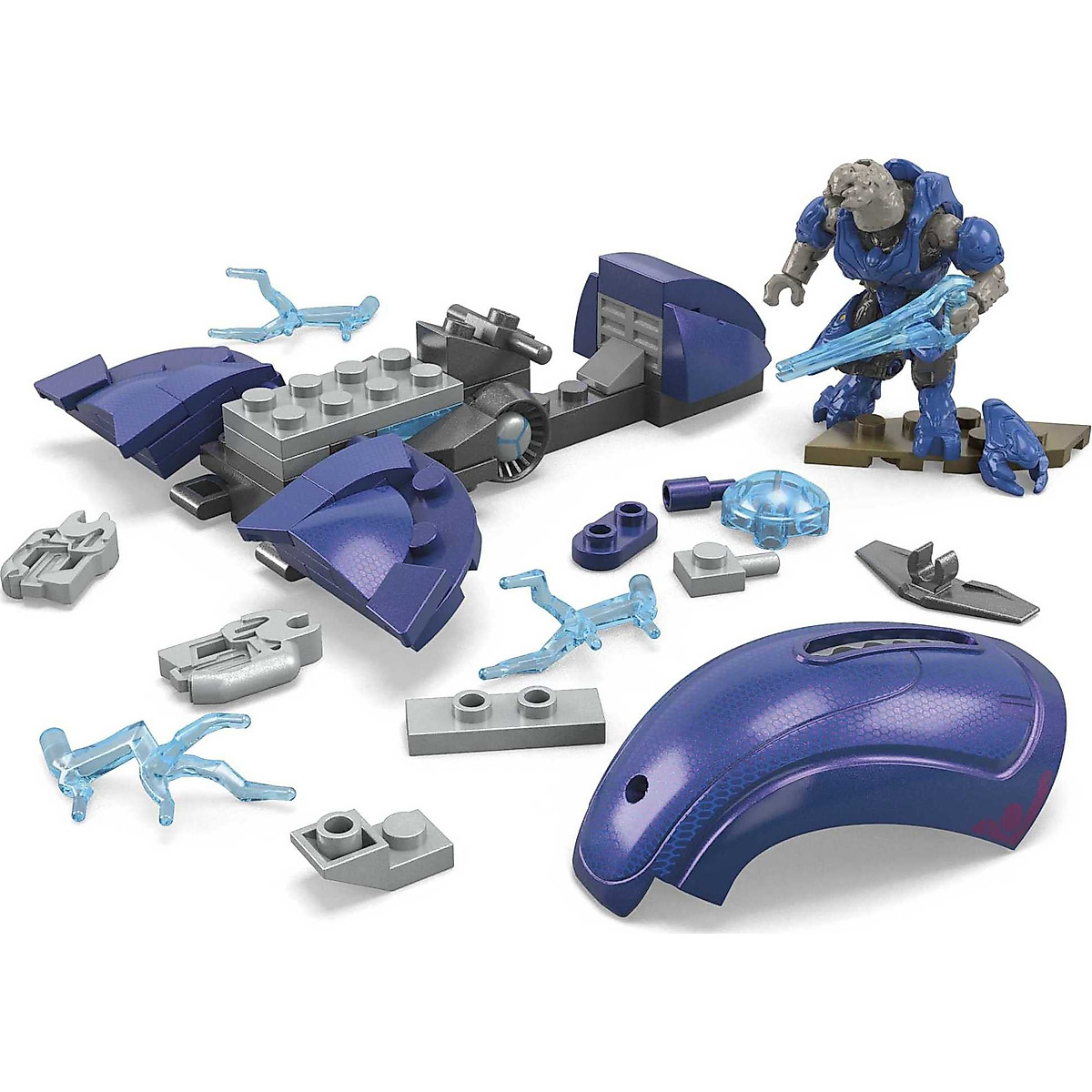 MEGA Halo Toy Building Sets, Ghost of Requiem with 135 Pieces, 4 Micro Action Figures and Accessories, for Collectors