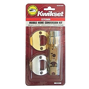 Kwikset 22827 CP DL 2WAL DI 3/26 CNV KIT Mobile Home Exterior Entry Lock Conversion Kit