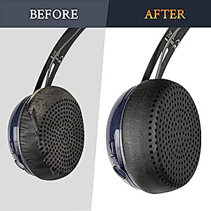 SOULWIT Earpads Replacement for Skullcandy Grind Wired/Wireless Bluetooth On-Ear Headphones, Ear Pads Cushions with Softer Leather, Noise Isolation Foam
