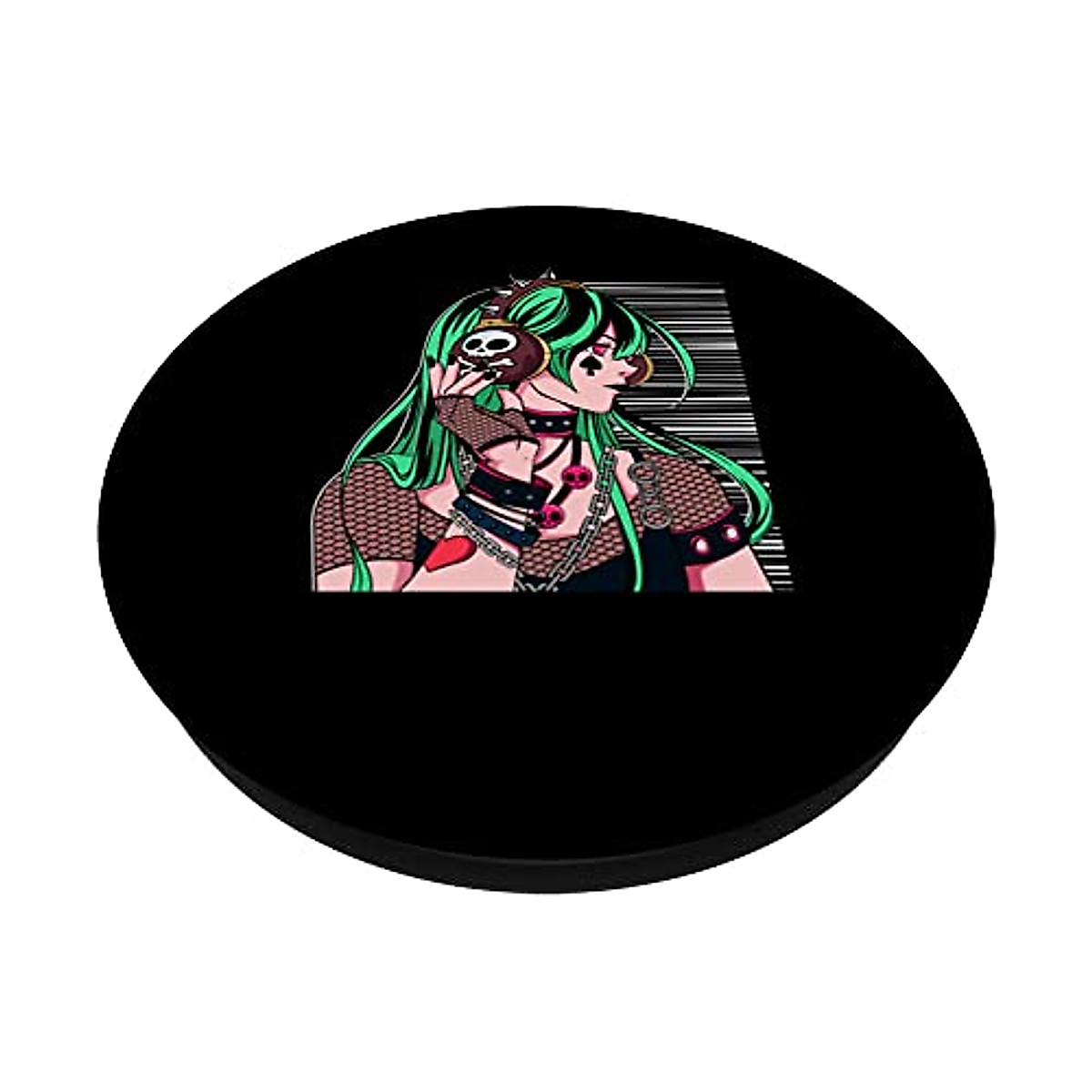 Cosplay Anime Manga Otaku Gothic Goth Aesthetic Punk Girl PopSockets Swappable PopGrip