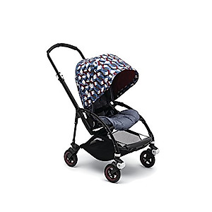 Bugaboo Bee5 Sun Canopy, Waves - Extendable Sun Shade for Full Weather Protection, Machine Washable