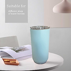 Chyesong 24PCS Silicone Bottom for Tumblers, Rubber bottoms sublimation Protective Anti-Slip with 3M Adhesive Skinny Tumblers , Mason Jars 12oz/15oz/17oz/20oz/30oz (56mm), Black