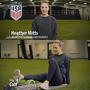 BackBaller Foam Roller (Ridged) - Muscle Roller for Deep Pain Relief. Ideal For Runner Cyclist Footballer Athlete