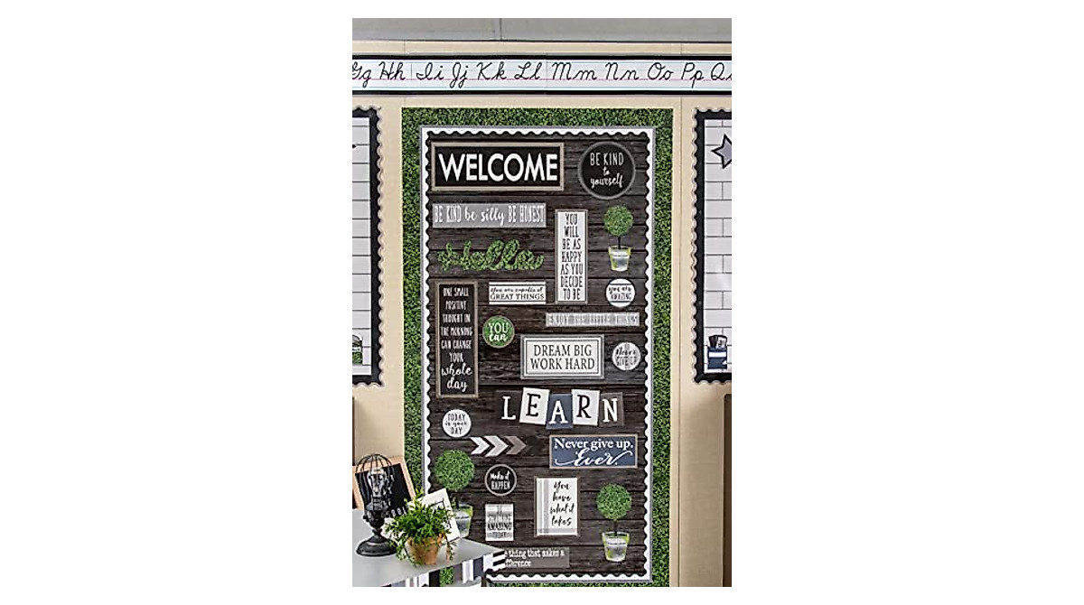 Black Wood Bulletin Board Roll - Easy Classroom Décor