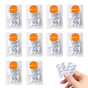 Medlladle 500cc Food Grade Oxygen Absorbers 100 Count 10 Pack Individually Sealed for Long Term Food Storage & Survival for Canning, Vacuum Bags,Mason Jars, Harvest Right Freeze Dryer, Dehydrated