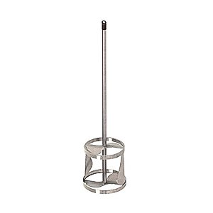 Bon Tool 15-181 19-Inch by 5-Inch Stainless Steel Mud and Resin Mixer for 5-Gallon Container, Silver