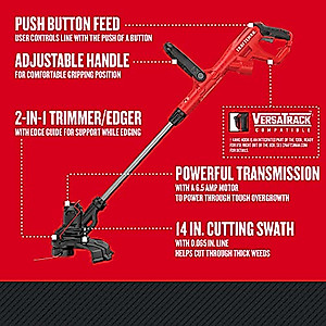 CRAFTSMAN WEEDWACKER® String Trimmer, 6.5 Amp, 14-Inch (CMEST913)