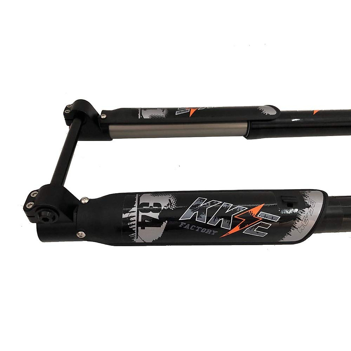 NBPOWER 26 * 4.0 Bike Air Fat Fork- Oil Spring Suspension Fork, Snow/Beach Fat KKE Fork 26 * 4.0 Tires, Alloy Material Fit 4.0" Tire Mountain Bike