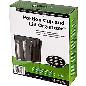 San Jamar (SAO7G) - PCL2 2 Portion/Sauce Cup Lid Organizer, Black