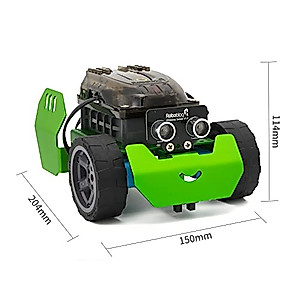 Robobloq Q-Scout STEM Projects for Kids Ages 8-12, Coding Robot, Learn Robotics, Electronics and Programming Based on Scratch, Arduino and Python, Learning & Education Toys, Gifts for Boys and Girls