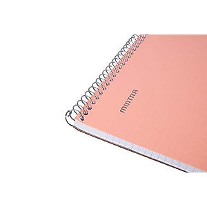 Mintra Office TOP BOUND Durable Spiral Notebooks (Lavender, Salmon, Sage Green, College Ruled 3pk)