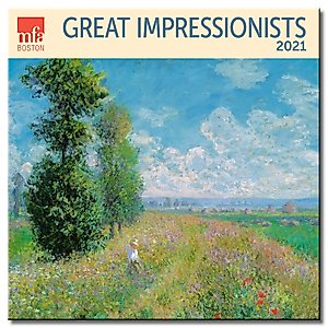 MFA, Boston, Great Impressionists Wall Calendar 2021, Monthly January-December 12'' x 12"