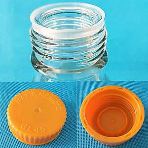 DONLAB 2000ml Thread Erlenmeyer Flask Reagent Bottle with Screw GL45 Cap Graduated Conical Borosilicate Lab Glass