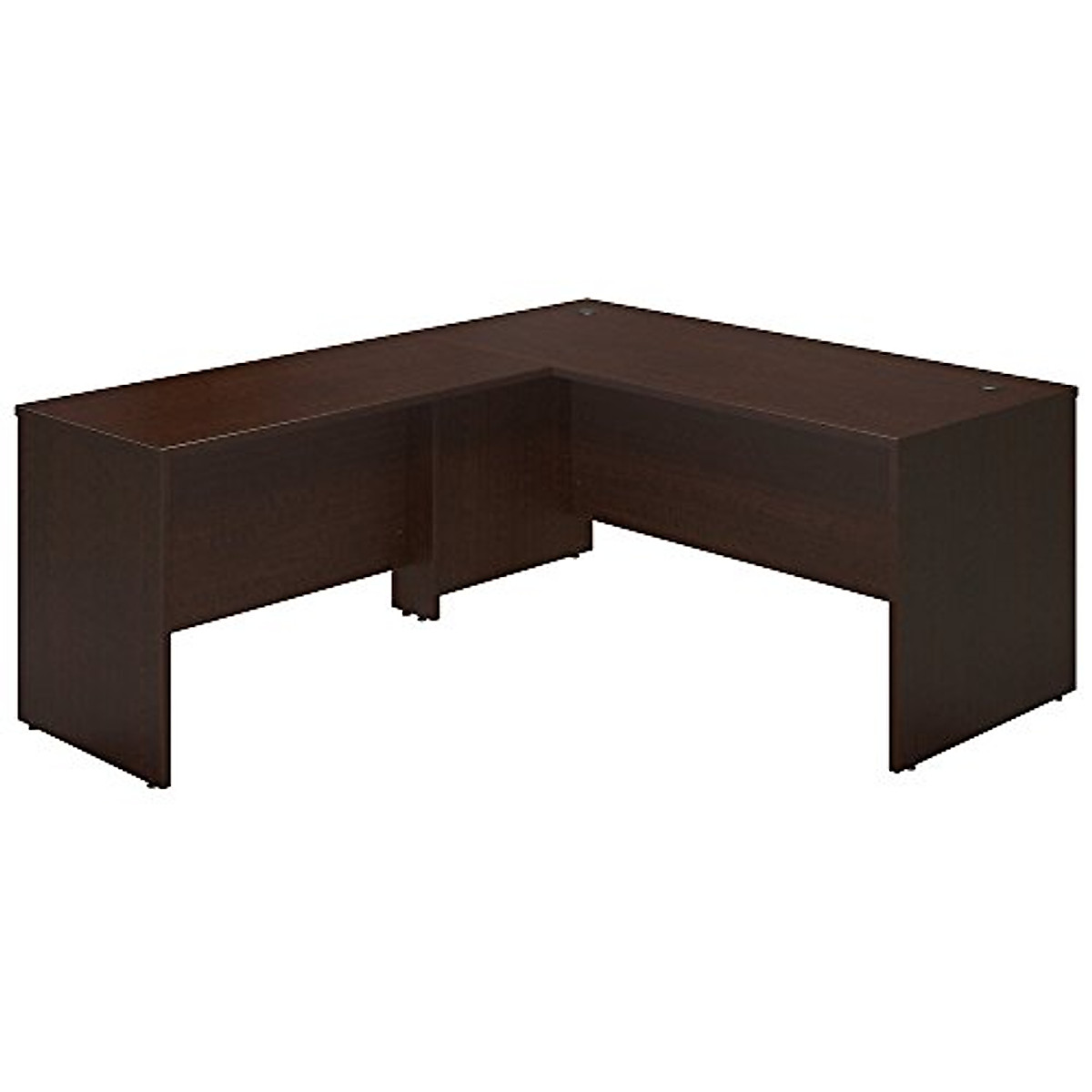 Bush Business Furniture Series C Elite 66W x 30D Desk Shell with 48W Return in Mocha Cherry