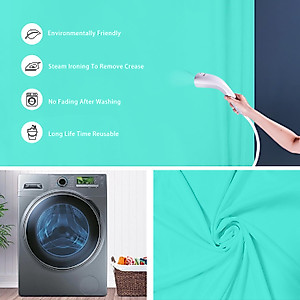 TOAOFY 5x7ft TifnyBlue Photo Backdrop Light Blue Background Backdrop Photographic Studio Photo Backgrounds for Photography Video and Television TAY006