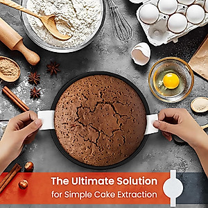 RFAQK 6 Inch Cake Pans Set of 3-6 Inch Round Cake Pan with 120 Pieces Parchment Papers, Non-stick Cake Baking Pans, Dishwasher Safe