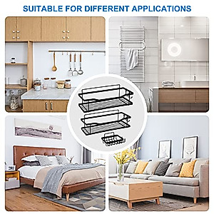 BBFISH Stainless Steel Shower Caddy 3-Pack with Adhesive Shelves, Soap Holder, 4 Hooks, No Drilling Required - Bathroom Organizer for More Space Inside Shower