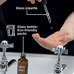 Hawkins & Brimble - Beard Oil for Men, 50ml - Promotes Beard Growth Oil for Grooming, Styling, Softener, Repair and Nourishing - Argan and Olive oil - Beard Care Routine with Shea Butter and Vitamin E