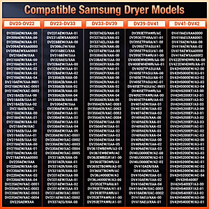 【Upgraded】Heating Element for Samsung Dryer, Dryer Heating Element DC47-00019A for Samsung dv42h5000ew/a3 dv45h7000ew/a2 Dryer Parts, Including DC96-00887A, DC47-00016A, DC47-00018A and DC32-00007A