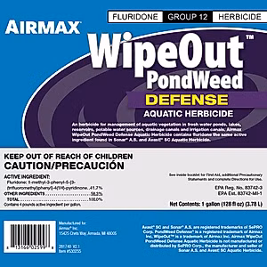 Airmax Wipeout Pond Weed Defense, Herbicide & Aquatic Weed Control, Controls Duckweed & Other Unwanted Submerged & Floating Vegetation, Easy-to-Use & Long Lasting, All-Season Treatment - 32 Ounce