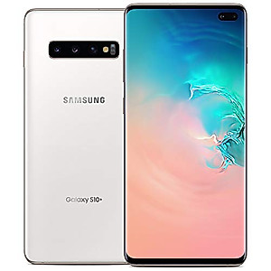Samsung Galaxy S10+ Factory Unlocked Android Cell Phone | US Version | 512GB of Storage | Fingerprint ID and Facial Recognition | Long-Lasting Battery | Ceramic White