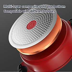 Xgxoz Tagine Pot 28 Cm Micro Pressure Cooker Non-Stick Coating Aluminium with Cone-Shaped Food Cooking Pot Home Cooking Kitchen Restaurant Cookware Serving Dish Gift