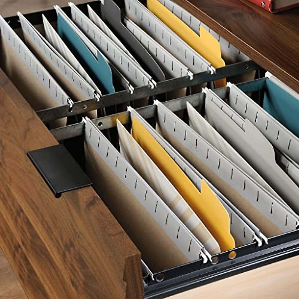 Sauder Harvey Park Lateral File, Grand Walnut Finish