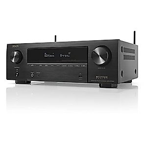 Denon AVR-X1700H 7.2 Channel AV Receiver - 80W/Channel (2021 Model), Advanced 8K HDMI Video w/ eARC, Full 3D Audio - Dolby Atmos, DTS:X, Wireless Streaming, Built-in HEOS, Amazon Alexa Voice Control