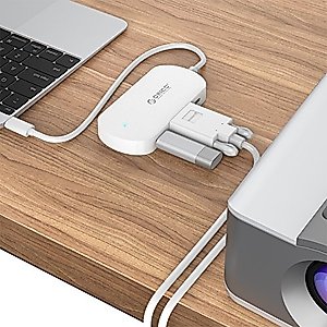 ORICO TCV1-WH USB 3.0 x 1, Type-C x 1, VGA x 1, USB 3.0 Hub, White