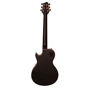 Sawtooth Heritage Series Maple Top Electric Guitar, Satin Black