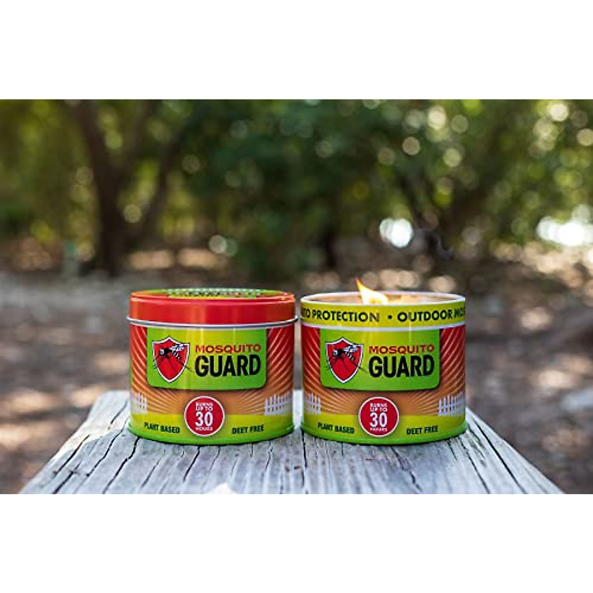Mosquito Guard 12oz Repellent Candle - Burns 35 Hours, Refreshing Aroma, Plant Based Citronella Candles Outdoor Indoors