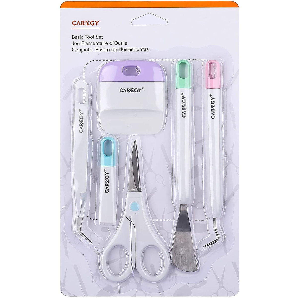 CAREGY Craft Vinyl Weeding Tools Set, Precision Craft Vinyl Tools Kit, Weeding Kits for Cricut/Silhouette/Siser/Oracal 631 651 751 Vinyl