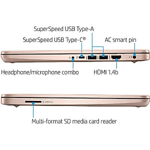 HP 2023 Newest Laptop, 14" HD Display, Intel Celeron N4120 Processor (4 cores), 4GB RAM, 64GB eMMC, ‎Intel UHD Graphics 600, Wi-Fi, Bluetooth, Webcam, Windows 11 Home in S Mode