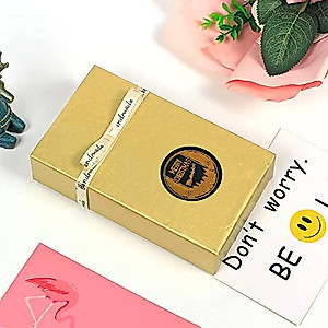 Ueerdand Gift Wrapping Tissue Paper for Packaging 105 Sheets Single-Sided Metallic Wrapping Craft Papers Bulk for DIY Artworks Flower Decoration 12 x 20 Inch, Gold