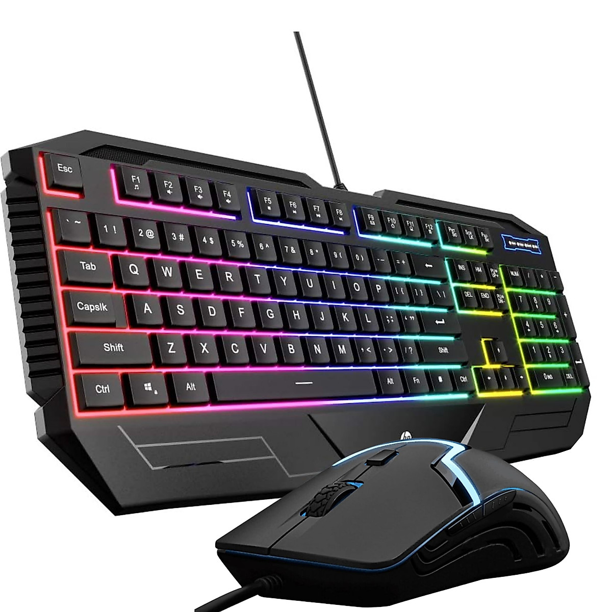HP RGB Backlit Wired Gaming Keyboard and Mouse Combo