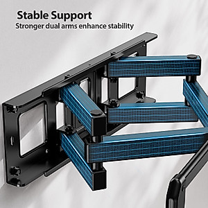 Pipishell TV Wall Mount for 26-65 inch LED LCD OLED 4K TVs up to 99lbs & Full-Motion TV Wall Mount for Most 37–75 Inch TVs up to 100 lbs