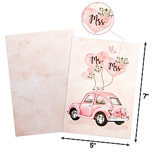 ceiba tree Wedding Cards for the Bride and Groom Engagement Congratulations Notes Card 18Pcs with Envelopes