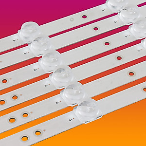 QzayDrea 6pcs LED Strips Set fit for TCL TV,Backlight Replacement for JL.D65081330-365AS-M_V03 65HR330M08A1 65S421 65S425 65S423