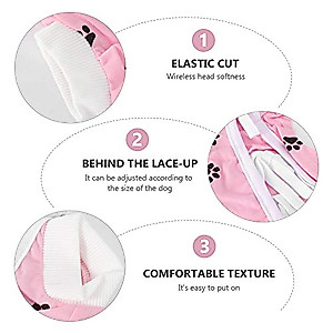 Dog Costume Pet Puppy Nursing Clothes Coat Injury Protection Dress Size S (Pink) for Your Cute