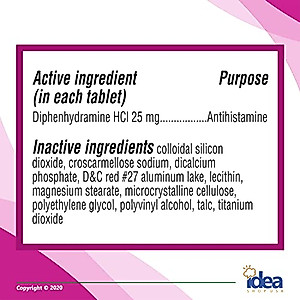 Equate Allergy Relief Tablets with Diphenhydramine HCl 25mg Antihistamine, 365 Ct Bundle with Exclusive "Allergy Relief" - Better Idea Guide (2 Items)