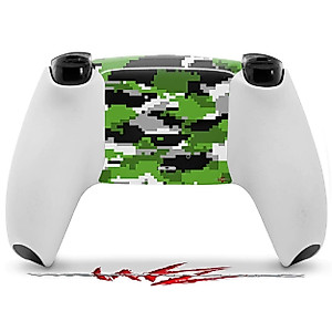 WraptorSkinz Skin Wrap compatible with Sony PS5 DualSense Controller WraptorCamo Digital Camo Green (CONTROLLER NOT INCLUDED)