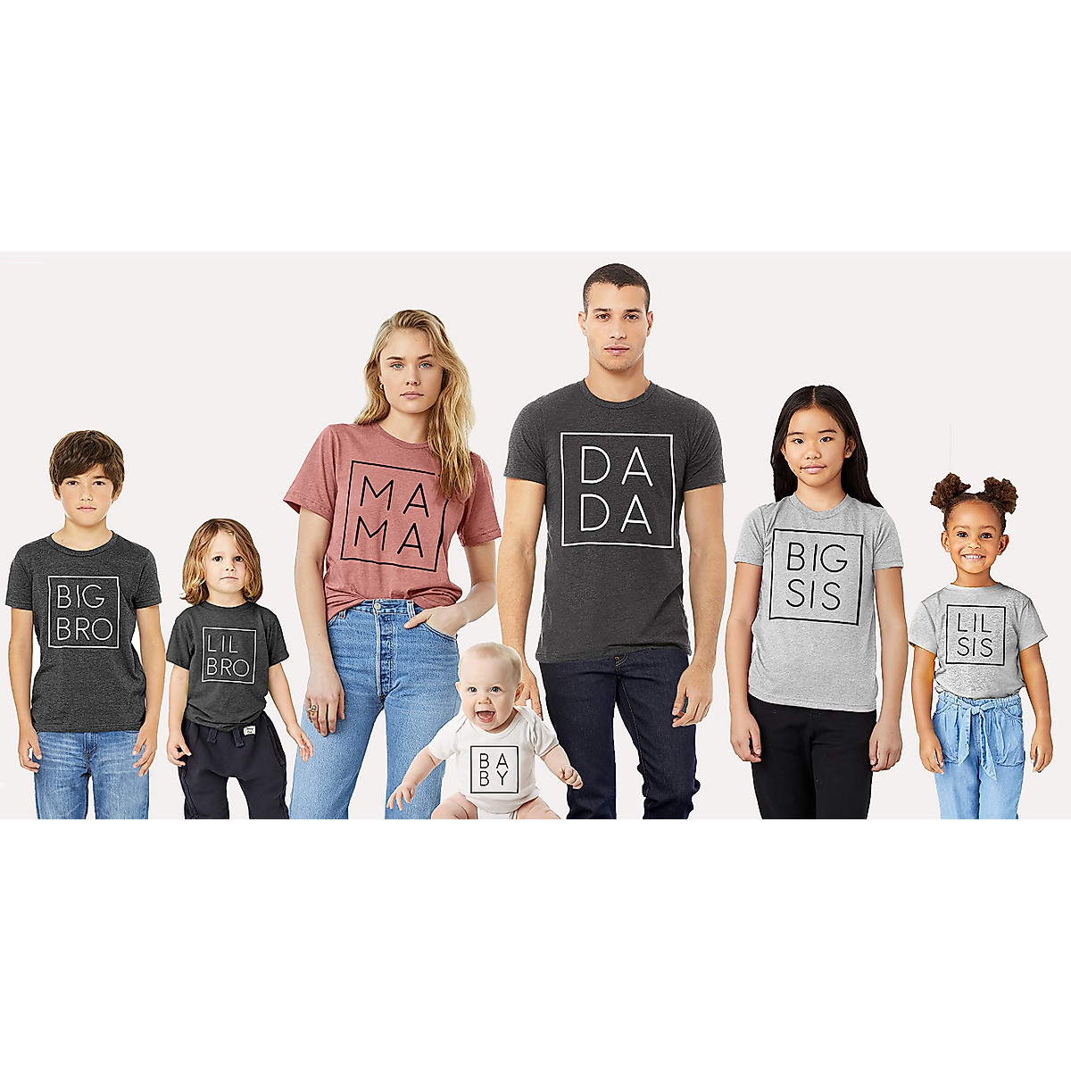 Teeny Fox Baby Bodysuit Letter Printed Family Cute Matching Outfits Couple Shirts