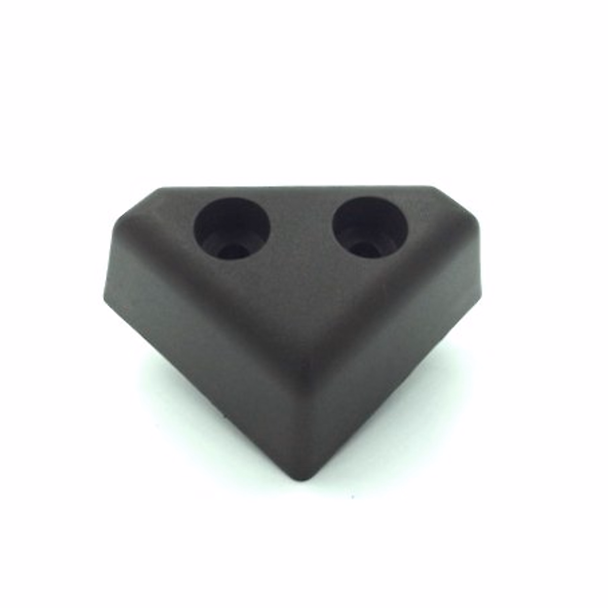 ProFurnitureParts 1.75" Tall Triangle Corner Sofa Legs, Brown Color, Set of 4, HDPE Plastic