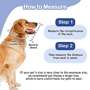 Yagamii Soft Dog Cone for Dogs After Surgery, Comfort Dog Cones for Large Medium Small Dogs, Adjustable Dog Recovery Collars & Cones, Elizabethan Collar Alternative to Stop Licking Wounds,Blue,XL