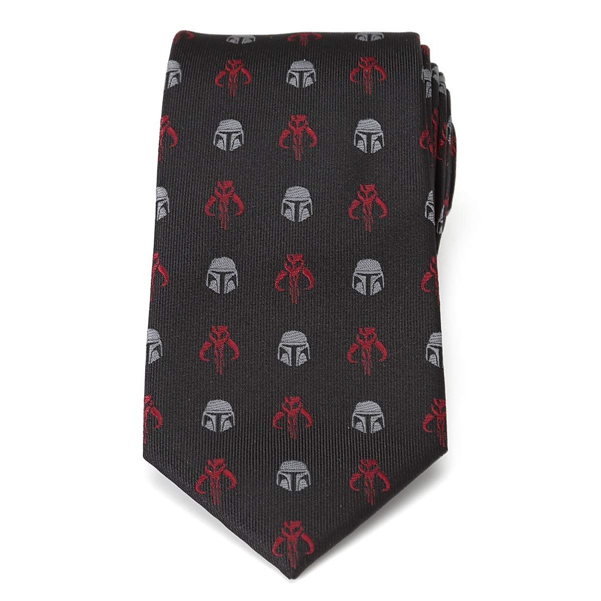 Cufflinks Inc. Star Wars Mando Black Red Men's Tie The Mandalorian Official Merch