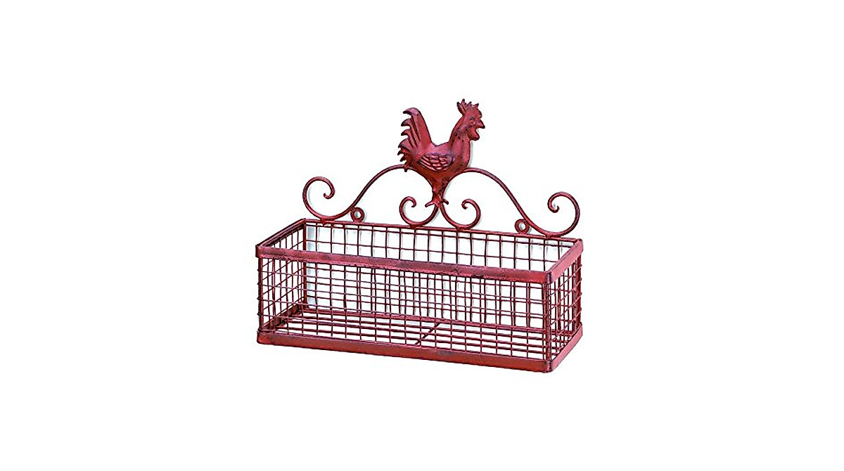 Red Rooster Wall Rack - Smart Living Storage Solution